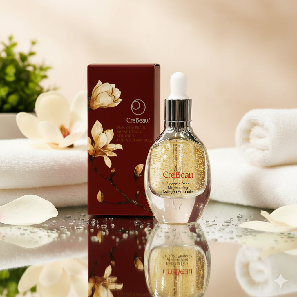 CreBeau Placenta Pearl Moisturizing Ampoule | Depris Beauty