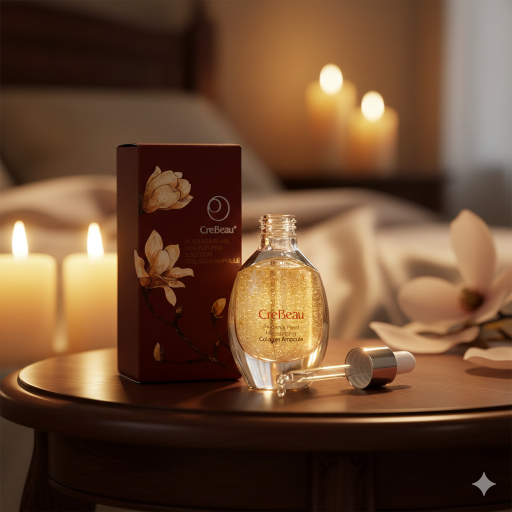 CreBeau Placenta Pearl Moisturizing Ampoule | Depris Beauty