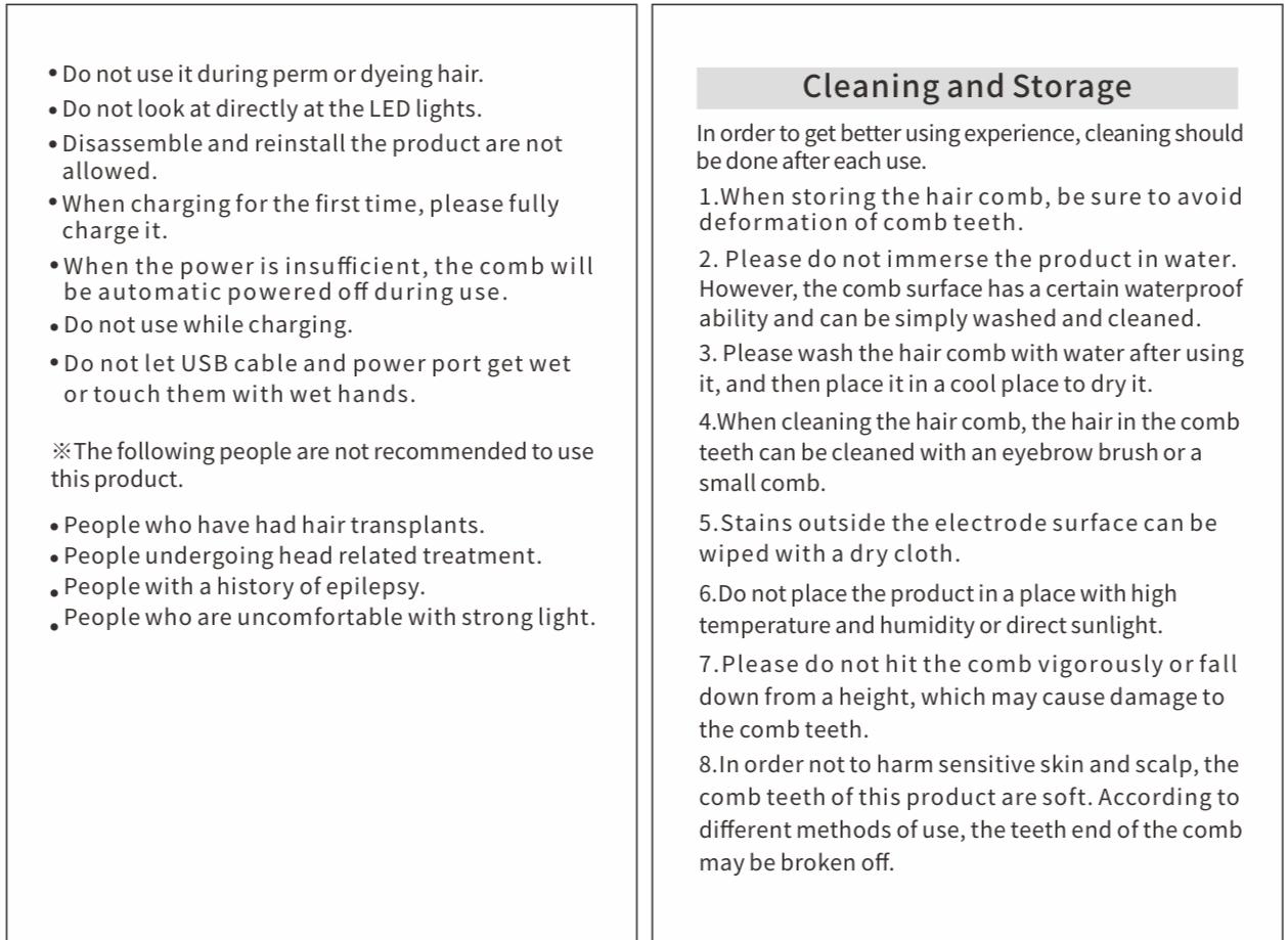 Hair Beauty Comb | Red & Blue LED Scalp Massager